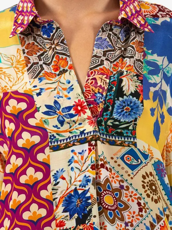 SARACO Boheme Collage Patchwork Shirt