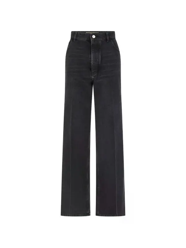 Marni Logo-patch Wide-leg Jeans