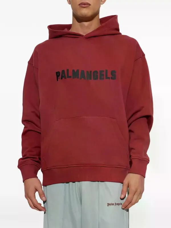 Palm Angels Logo-print Cotton Hoodie