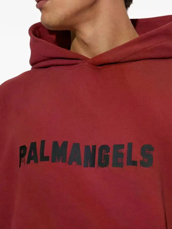 Palm Angels Logo-print Cotton Hoodie