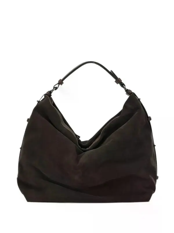 REPTILE'S HOUSE Suede-finish Leather Shoulder Bag - Brown