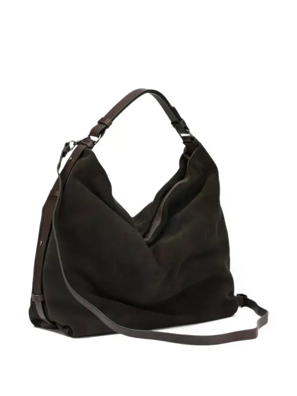 REPTILE'S HOUSE Suede-finish Leather Shoulder Bag