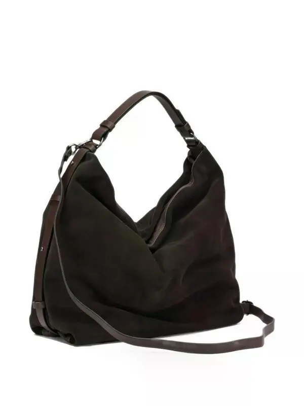 REPTILE'S HOUSE Suede-finish Leather Shoulder Bag