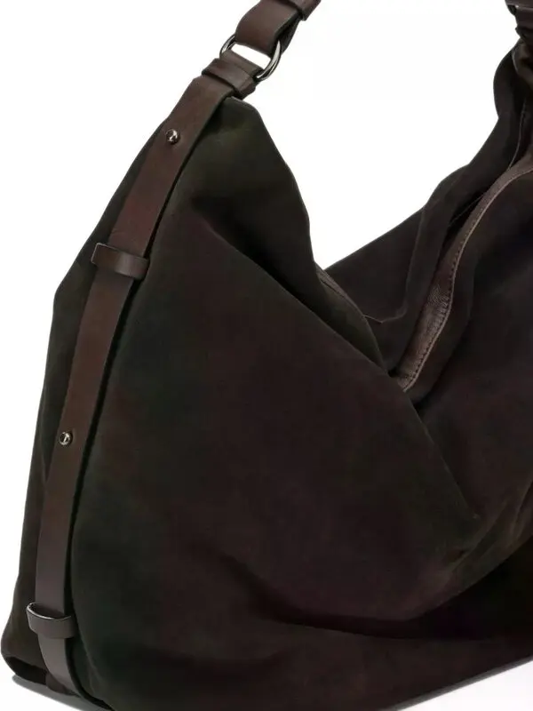 REPTILE'S HOUSE Suede-finish Leather Shoulder Bag