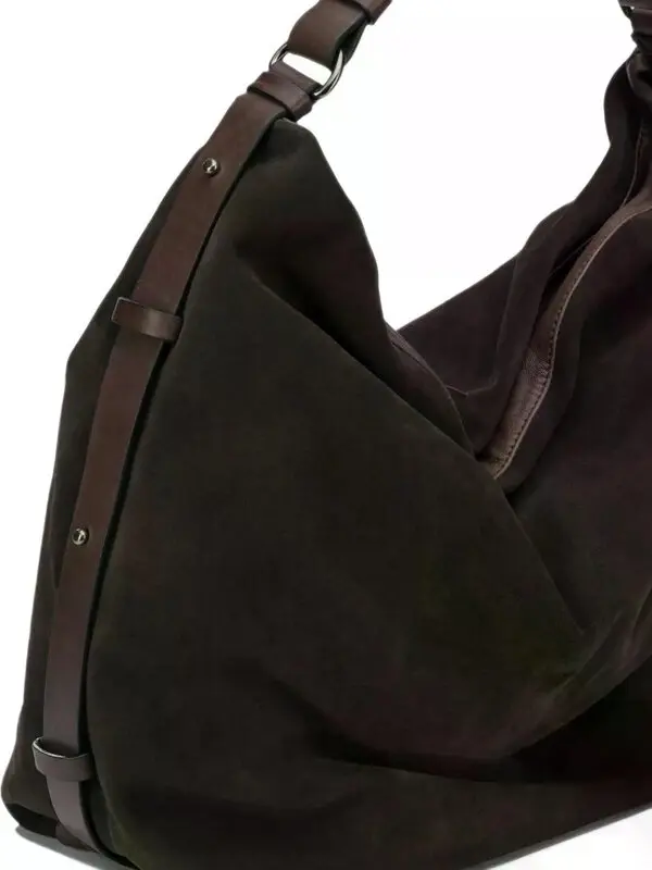 REPTILE'S HOUSE Suede-finish Leather Shoulder Bag