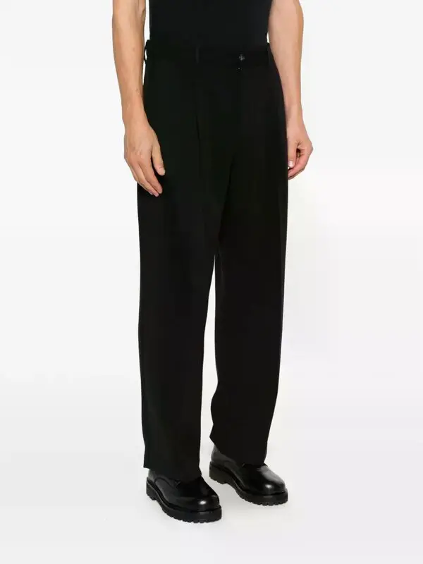 Imperial Pleated Straight-leg Trousers