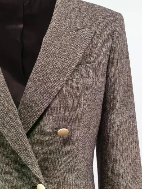 Tagliatore Herringbone Double-breasted Blazer