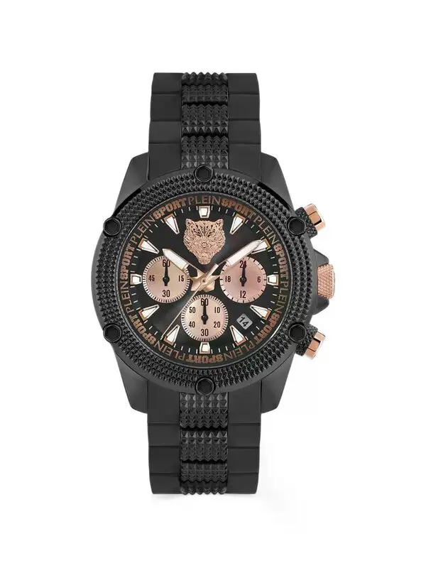 PLEIN SPORT Hurricane Chronograph 44mm Watch - Black