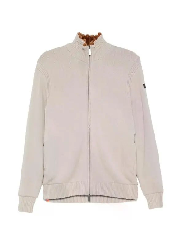 RRD Ribbed-knit Zip-up Cardigan