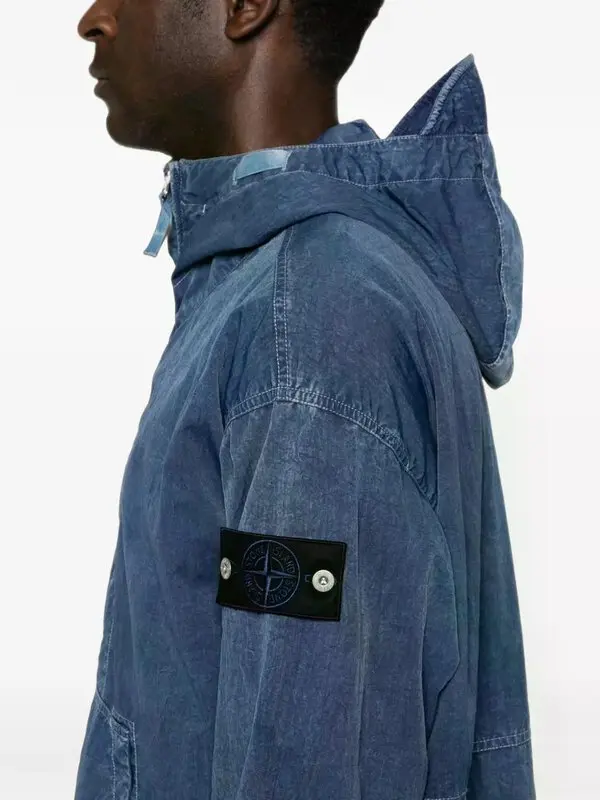 Stone Island Logo-patch Hooded Jacket