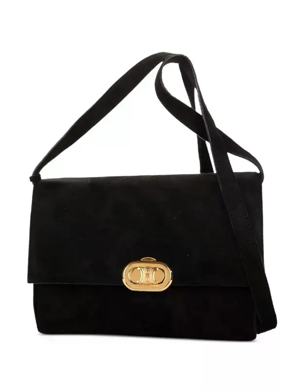 Celine Triomphe Shoulder Bag - Black