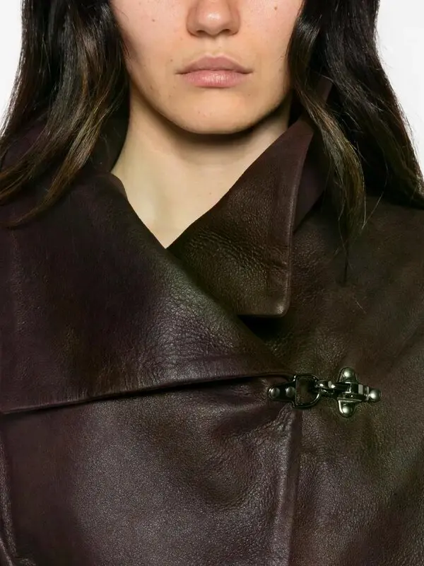 CASSELL Belted Leather Jacket