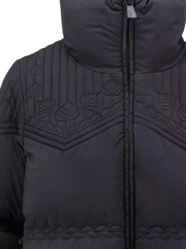 Moncler Anglins Embroidered-pattern Down Ski Jacket