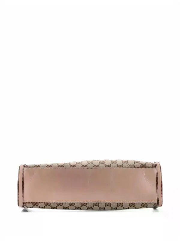 Gucci Emily Chain Flap Gg Canvas And Leather Large Shoulder Bag