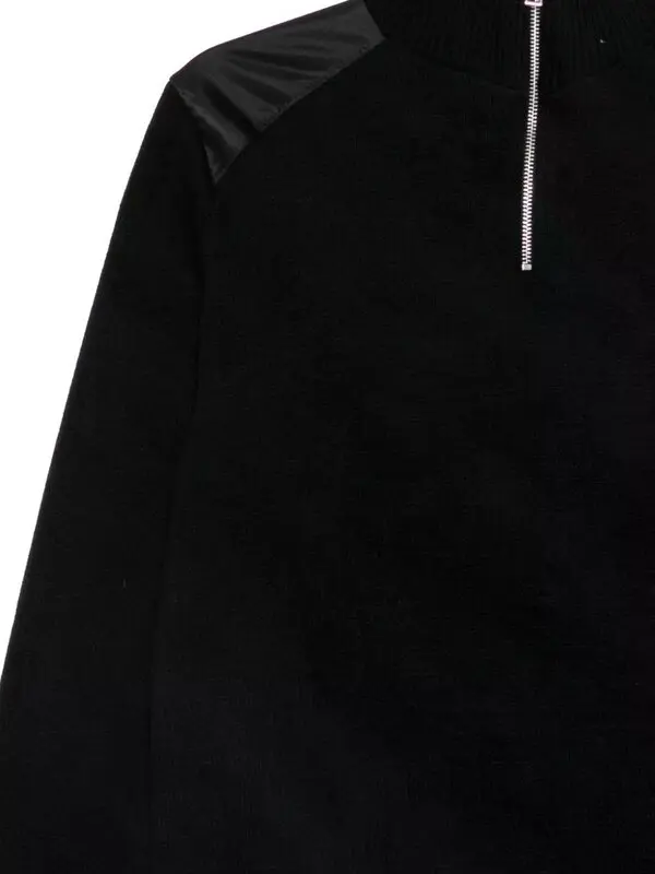 LES HOMMES Half-zip Sweatshirt