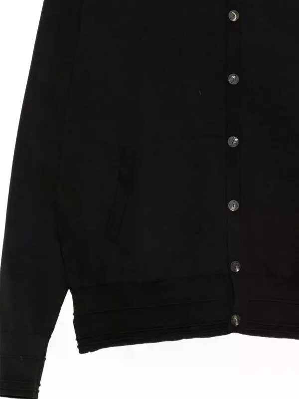 DEVOA High-neck Ribbed-trim Cardigan