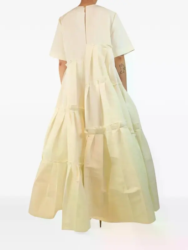 Maison Rabih Kayrouz Tiered Ruffle Maxi Gown Dress