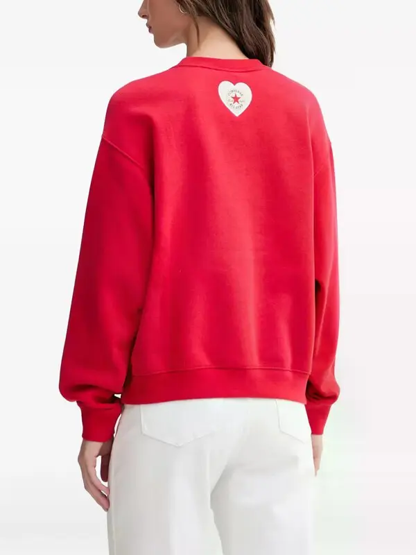 CONVERSE Love Lace Long-sleeve T-shirt - Red