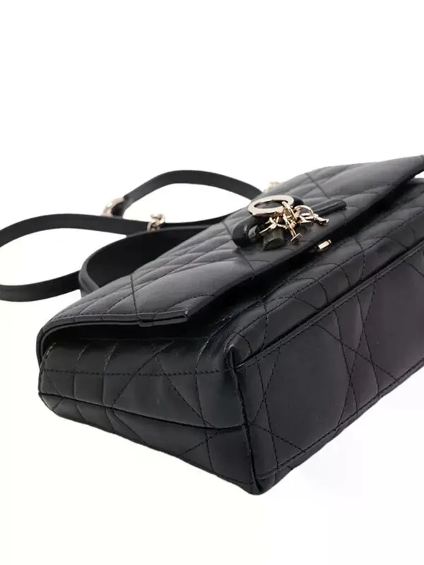 Dior 2010-2026 Mini Lambskin Cannage My Bag Satchel