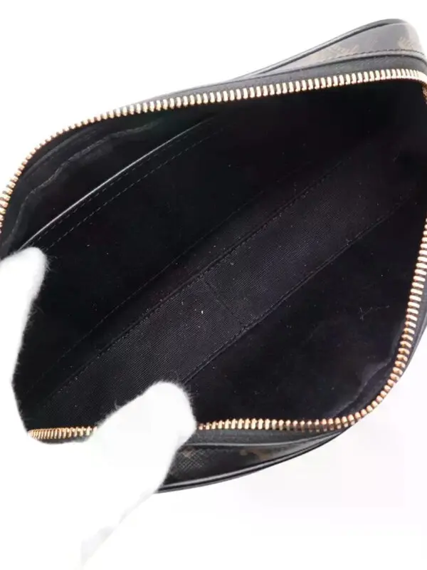 Celine 2010-2026 Medium Triomphe Coated Canvas Logo Crossbody Bag