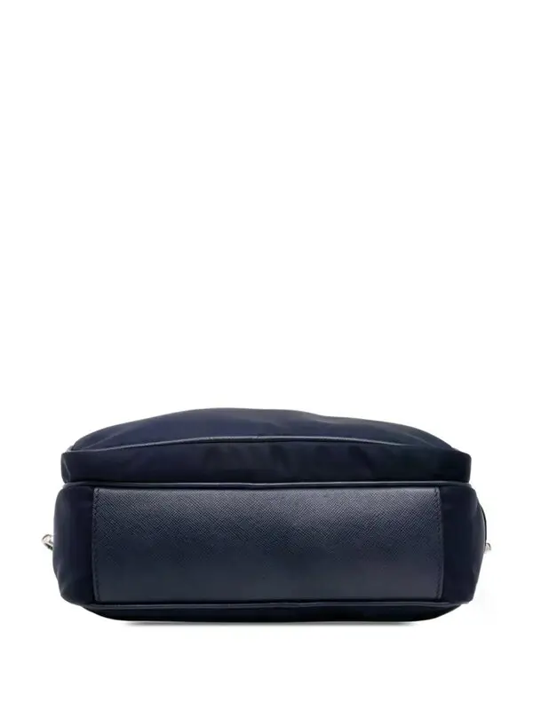 Prada 2013-2026 Saffiano Trimmed Tessuto Camera Bag Crossbody Bag