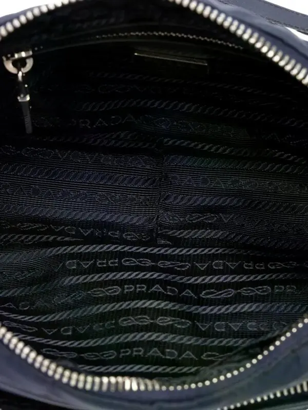 Prada 2013-2026 Saffiano Trimmed Tessuto Camera Bag Crossbody Bag