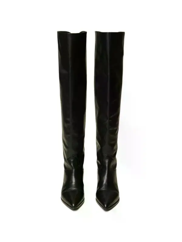 TWINSET Leather Thigh-high Boots