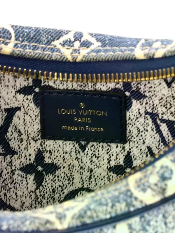 LOUIS VUITTON Loop Handbag Monogram Jacquard Denim Hobo Bag