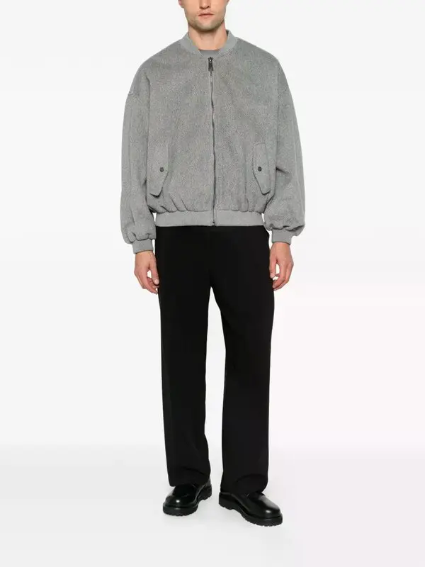 Imperial Diagonal-weave Bomber Jacket