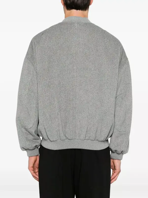 Imperial Diagonal-weave Bomber Jacket