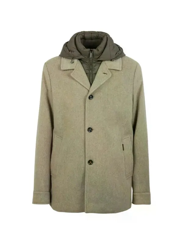 MOORER Barolo Hooded Coat - Neutrals