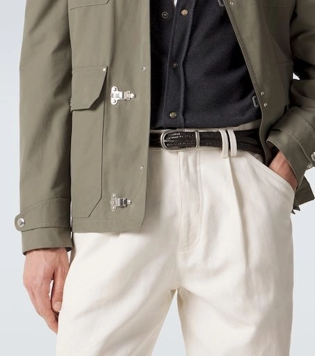 Brunello Cucinelli Woven Leather Belt