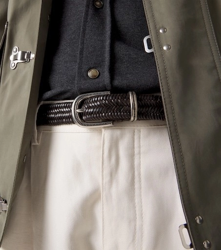 Brunello Cucinelli Woven Leather Belt