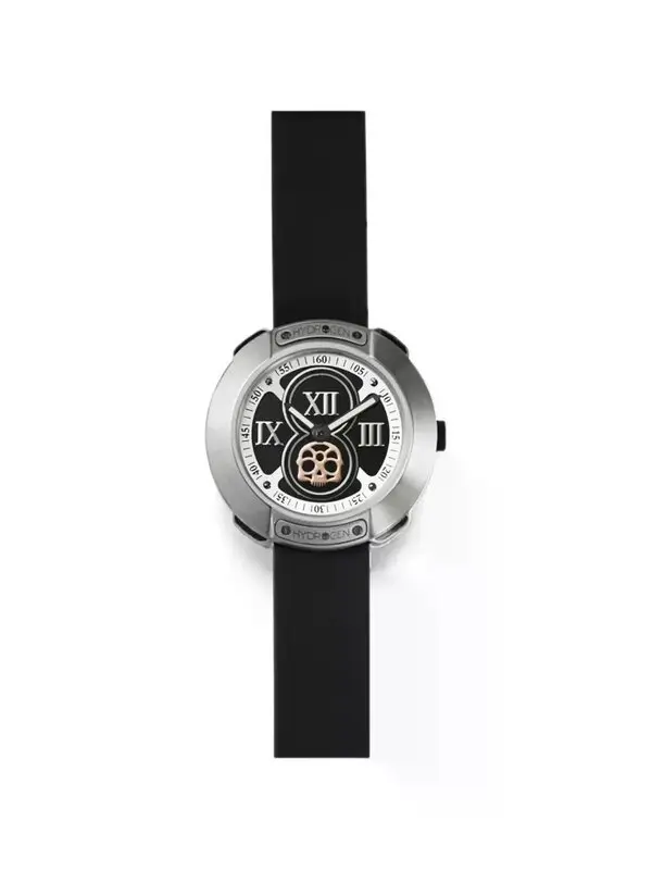 HYDROGEN Skull Motif Roman Numeral 42mm Watch