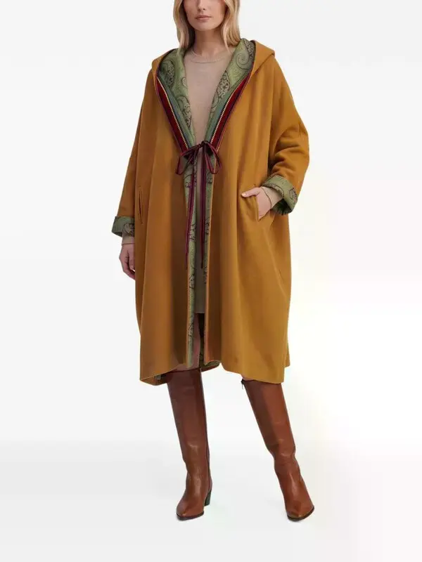 À LA BONNE RENOMMÉE Paisley-print Hooded Coat