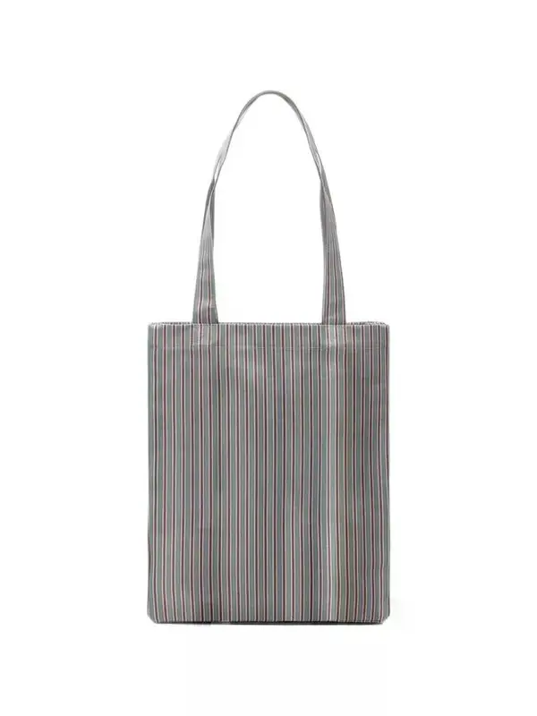 A.p.c. Logo-print Striped-pattern Tote Bag