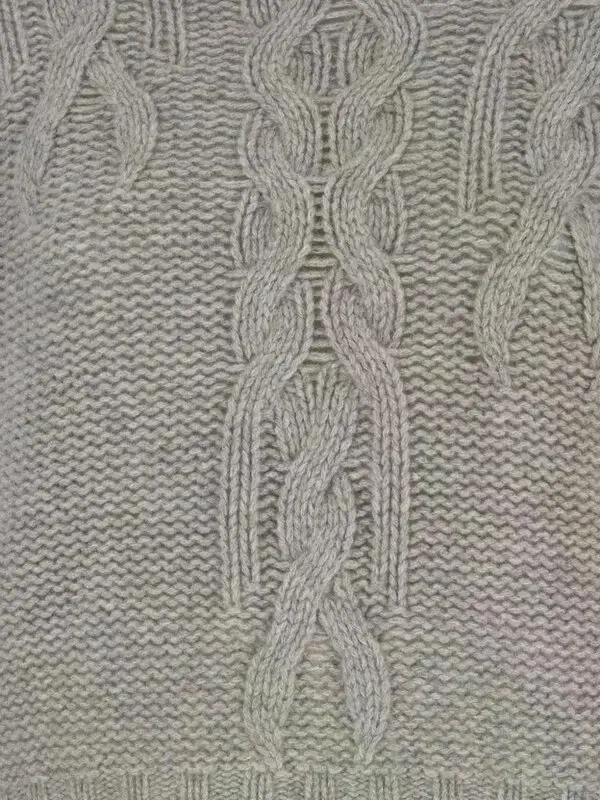 PANICALE Cable-knit High-neck Sweater