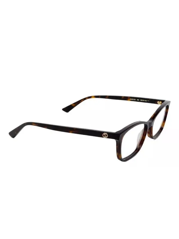 Gucci Gg0613o Tortoiseshell Rectangle Glasses
