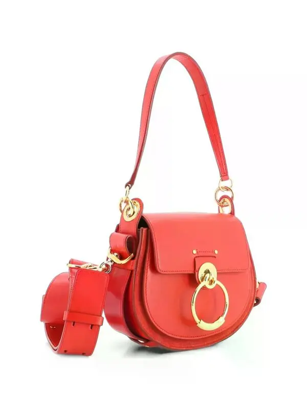 Chloé Tess Bag Leather Small Shoulder Bag - Red