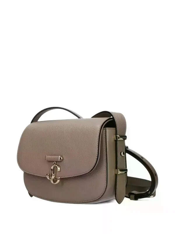 JIMMY CHOO Logo-plaque Leather Crossbody Bag