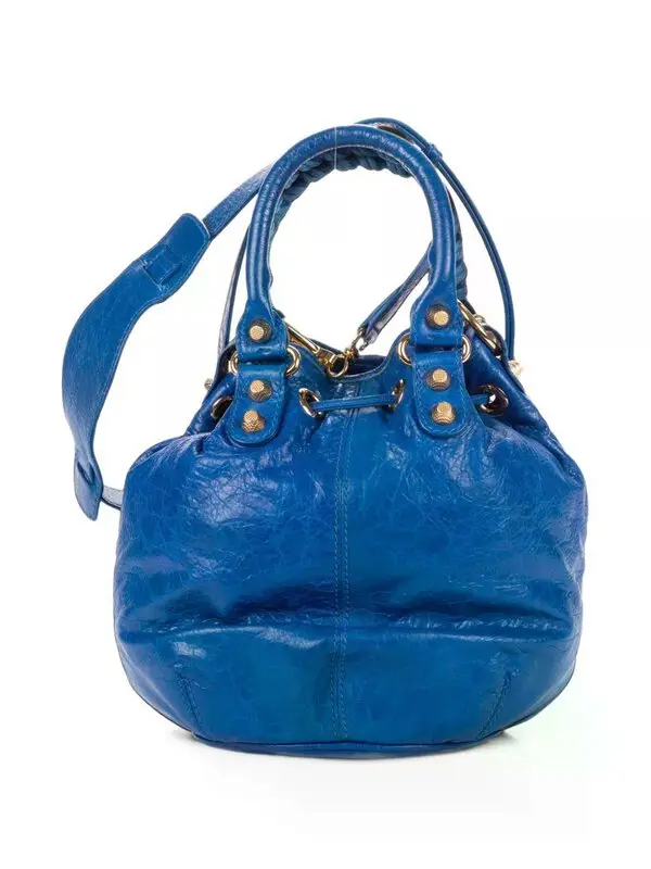Balenciaga Pompon Shoulder Bag - Blue