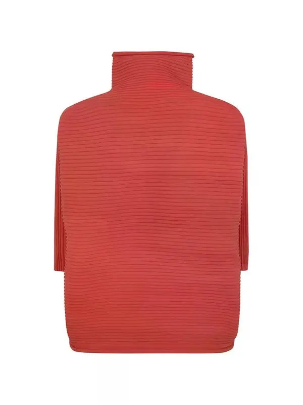 Issey Miyake Pleated High-neck Top