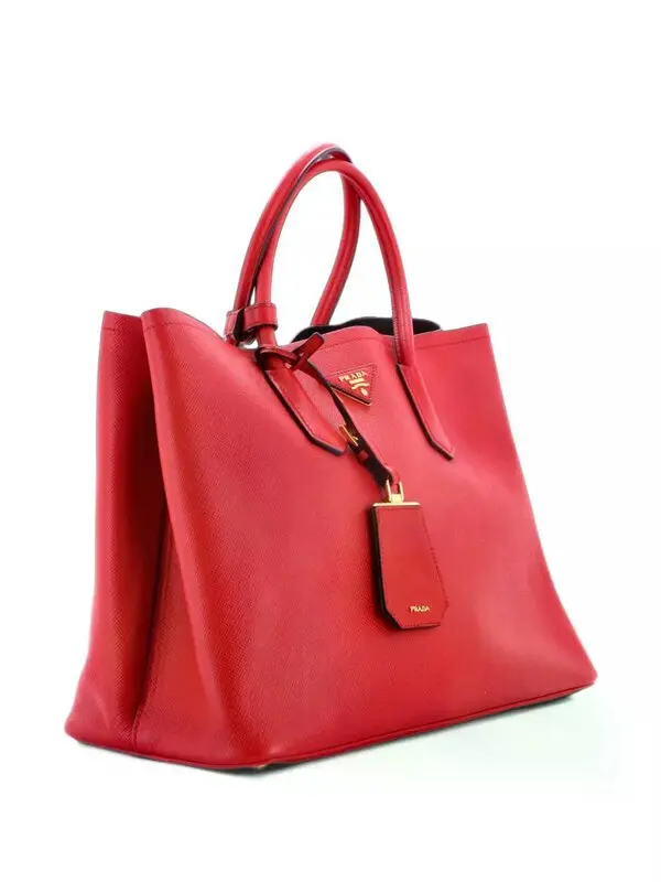 Prada Cuir Double Saffiano Leather Medium Tote Bag
