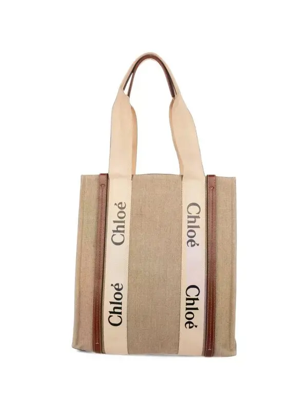 Chloé Woody Tote Bag - Neutrals