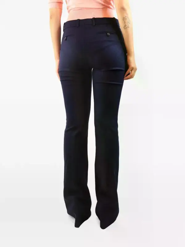 Gucci High-waisted Straight-leg Trousers - Blue