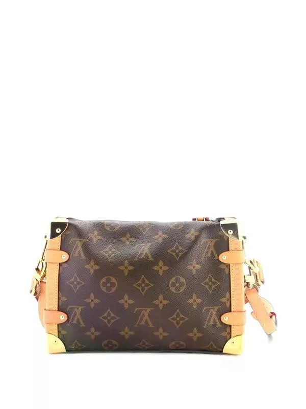 LOUIS VUITTON Side Trunk Handbag Monogram Canvas Mm Satchel - Brown