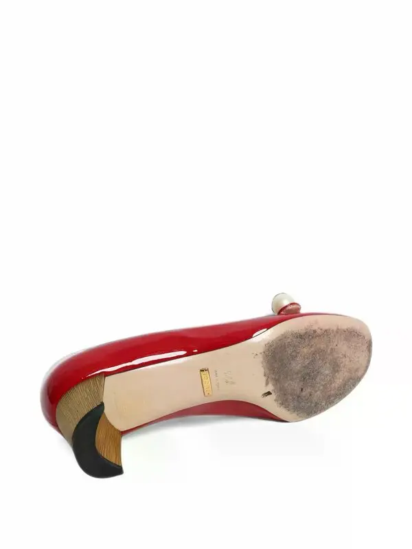 Gucci Mary Jane Pearl-embellished Pumps