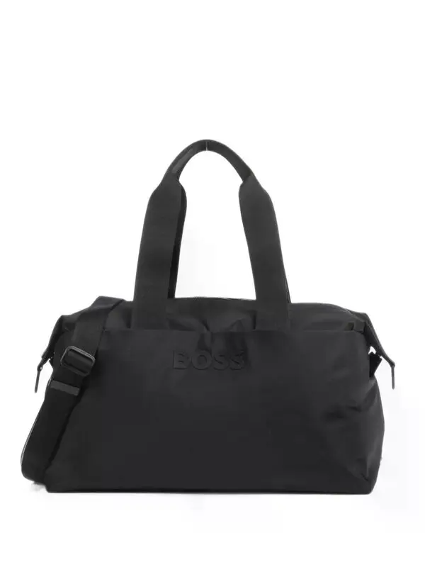 BOSS Logo-detail Duffle Bag - Black