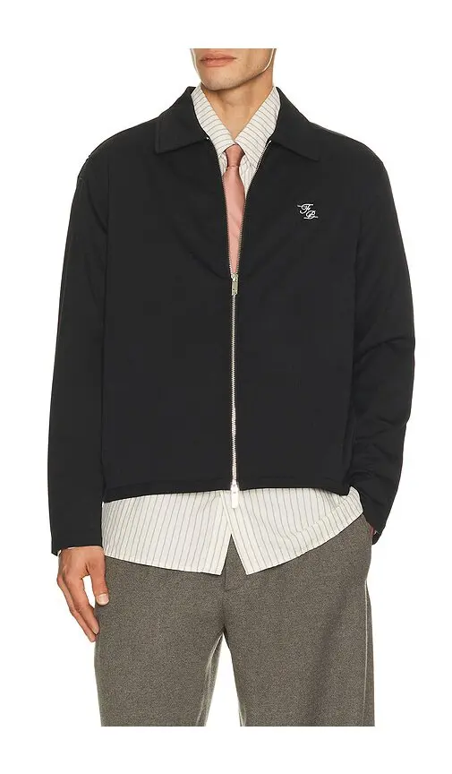 Filling Pieces Twill Wool Coach Jacket - Black