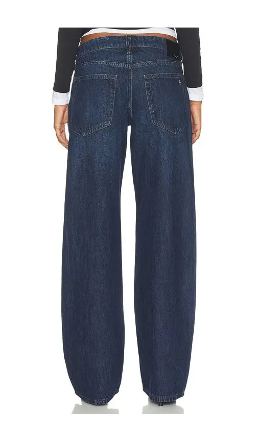 Rag & Bone Cam Full Length Straight Jeans In Blue